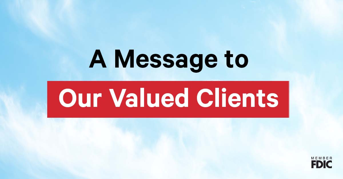 A Message to Our Valued Clients | Blog
